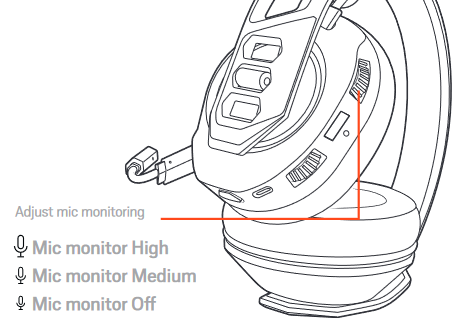 How do I set the mic monitoring? – Accessories